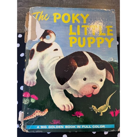 Golden Books | Other | Vintage 963 The Poky Little Puppy Big Golden ...